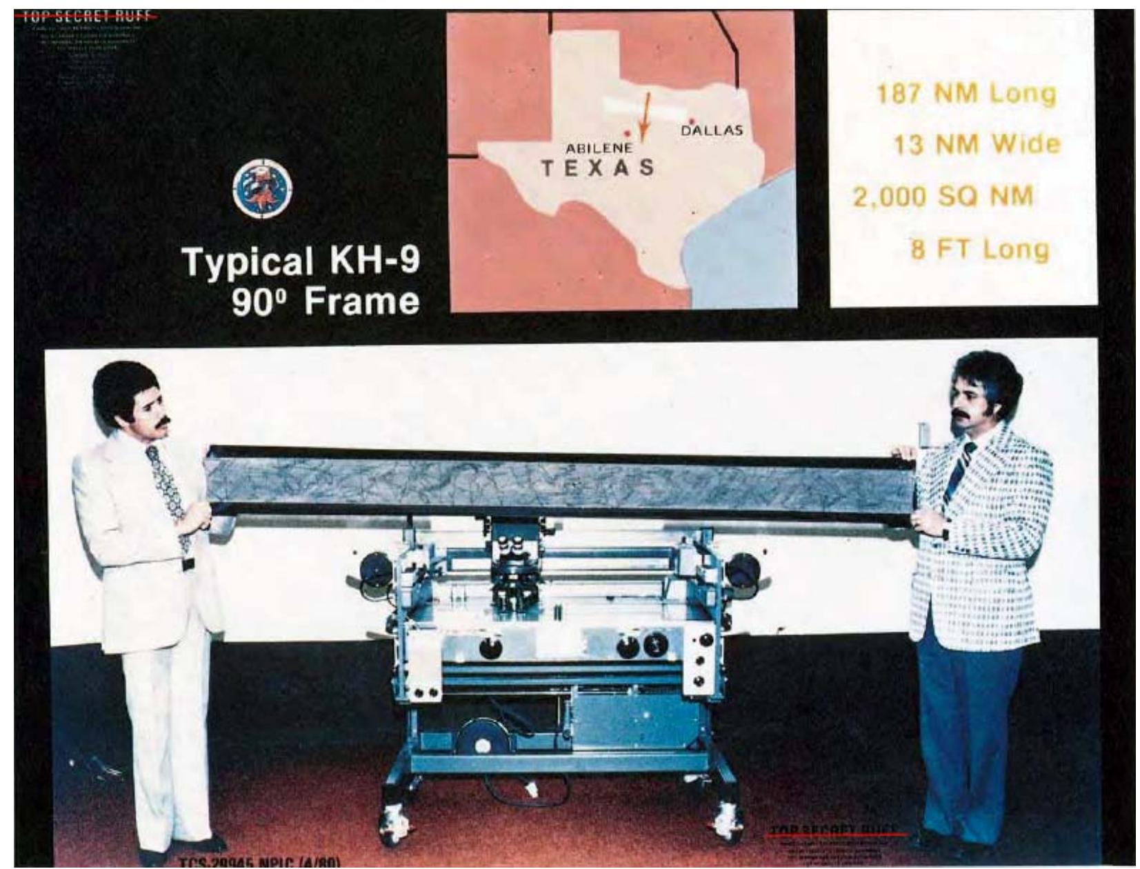 Typical kh-9 panoramic camera frame. image from ‘the hexagon