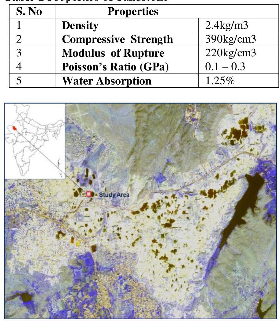 Study area map. undulating and consists of small hillocks.
