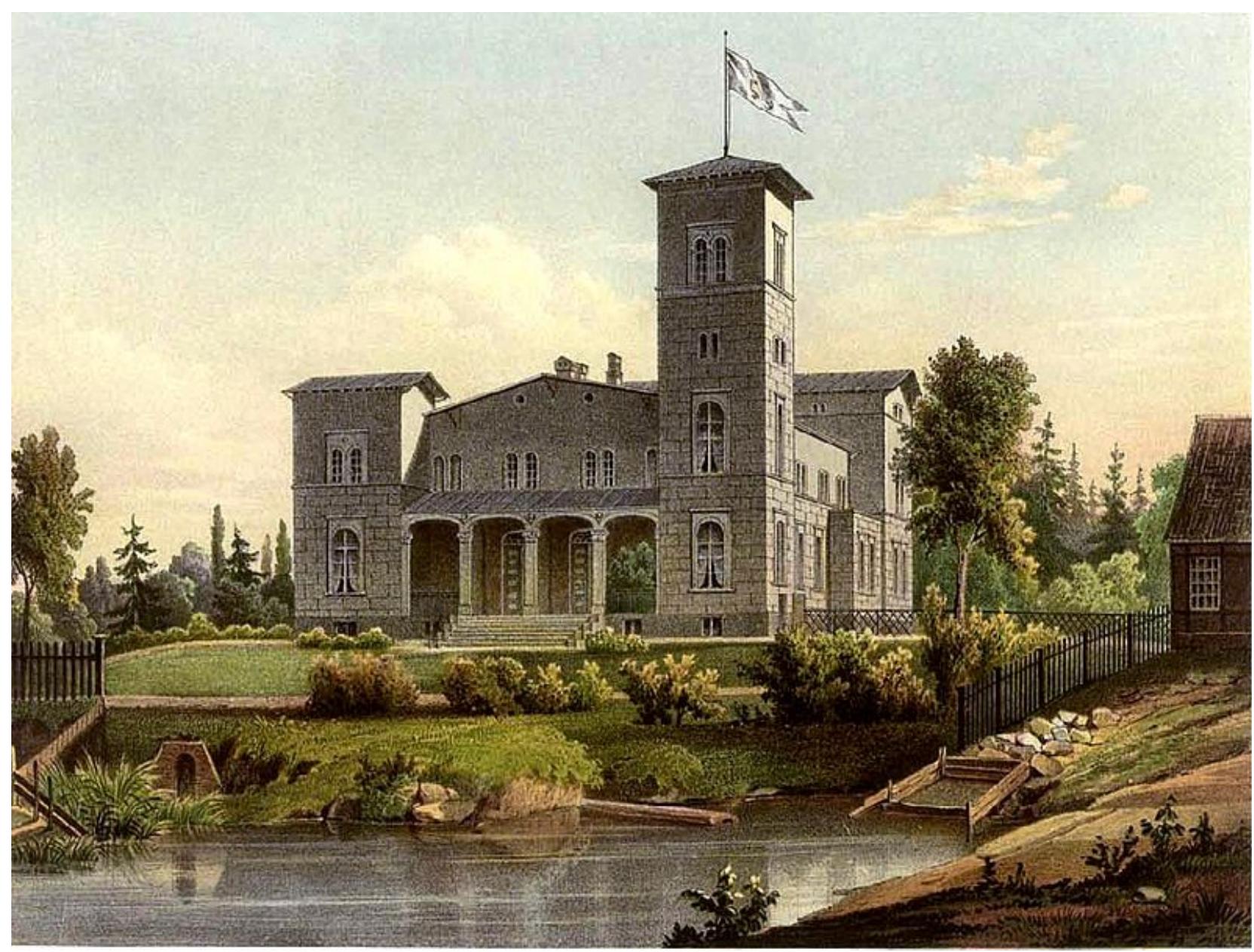 The mac leans’ mansion in szczerbig¢cin. illustration by