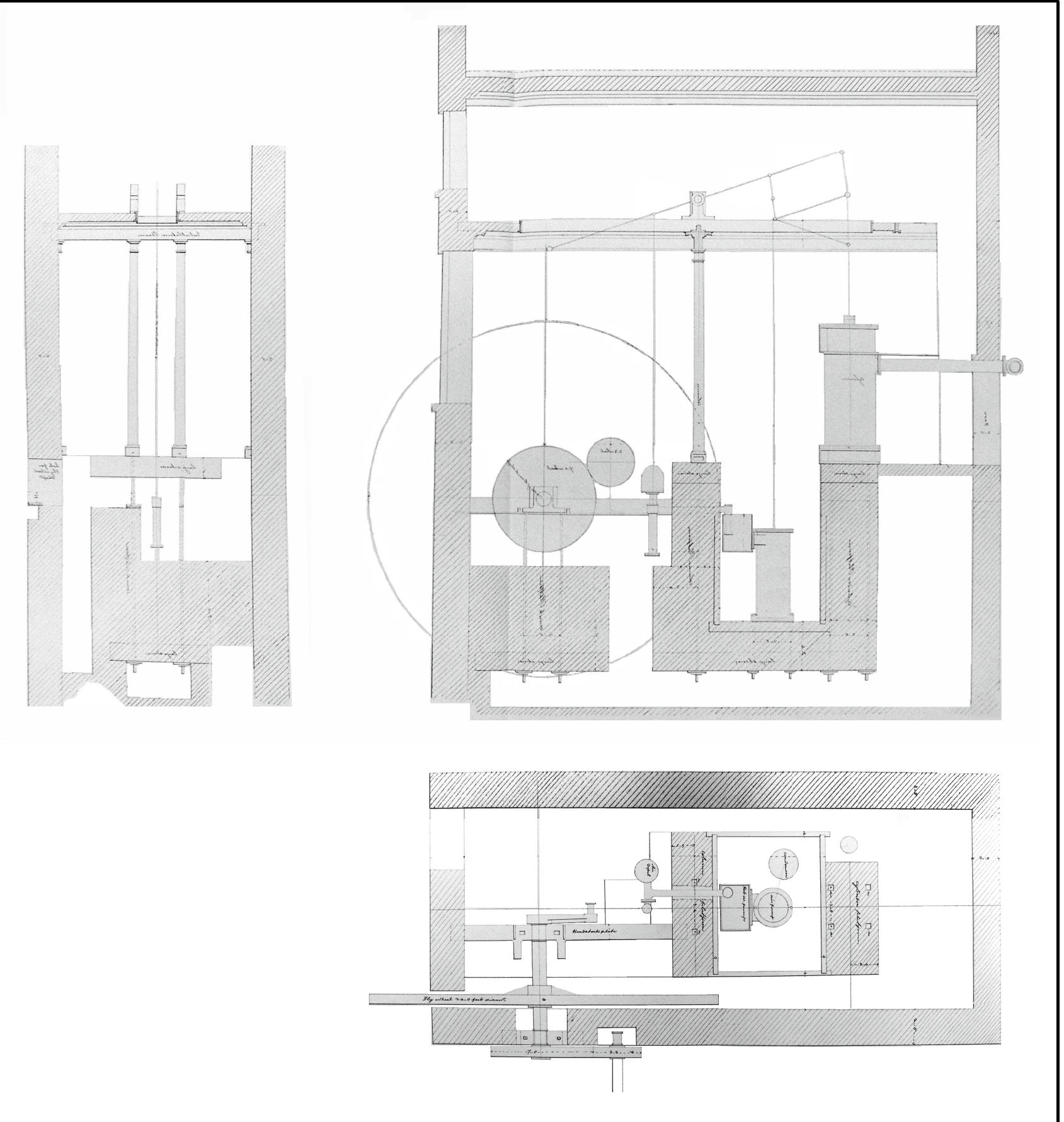 End, side and plan views of jonathan pollard’s engine, may