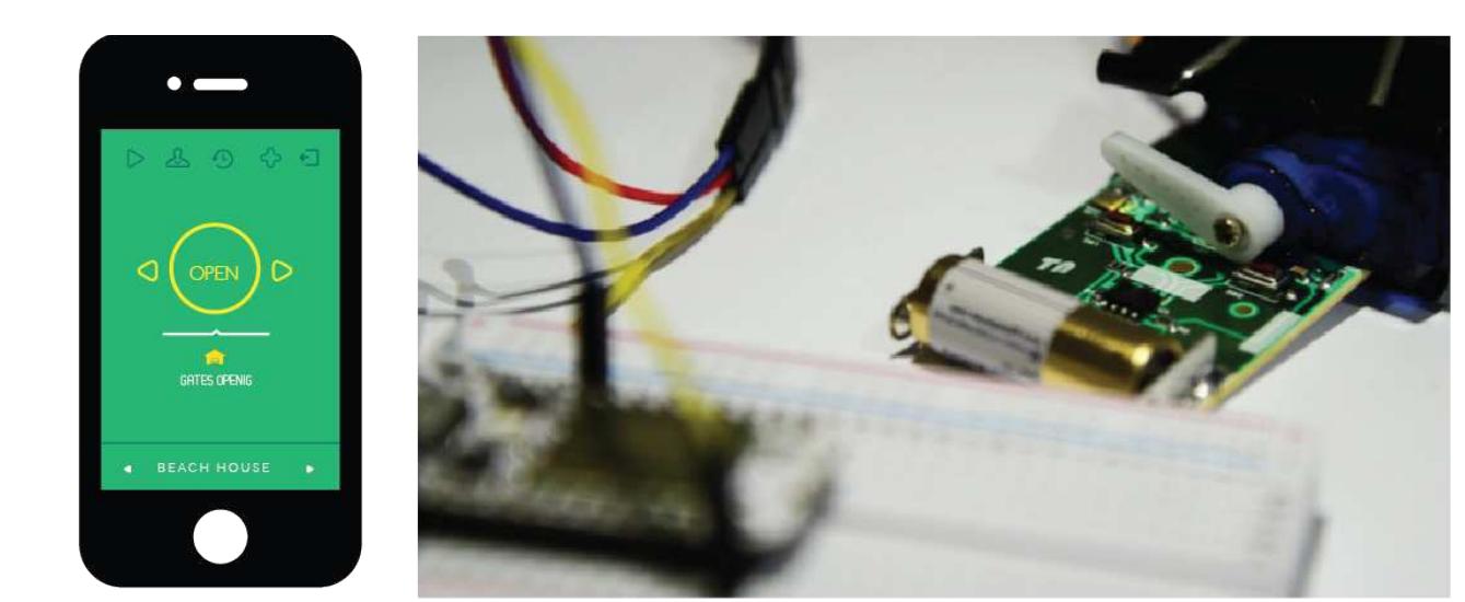 Digital interface (app) and trigger device, project