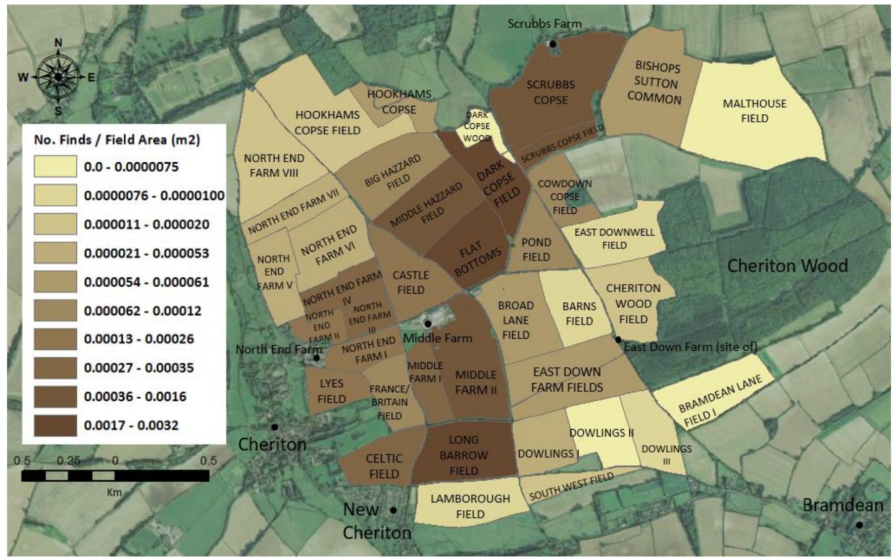 10: map of the battlefield showing the distribution of