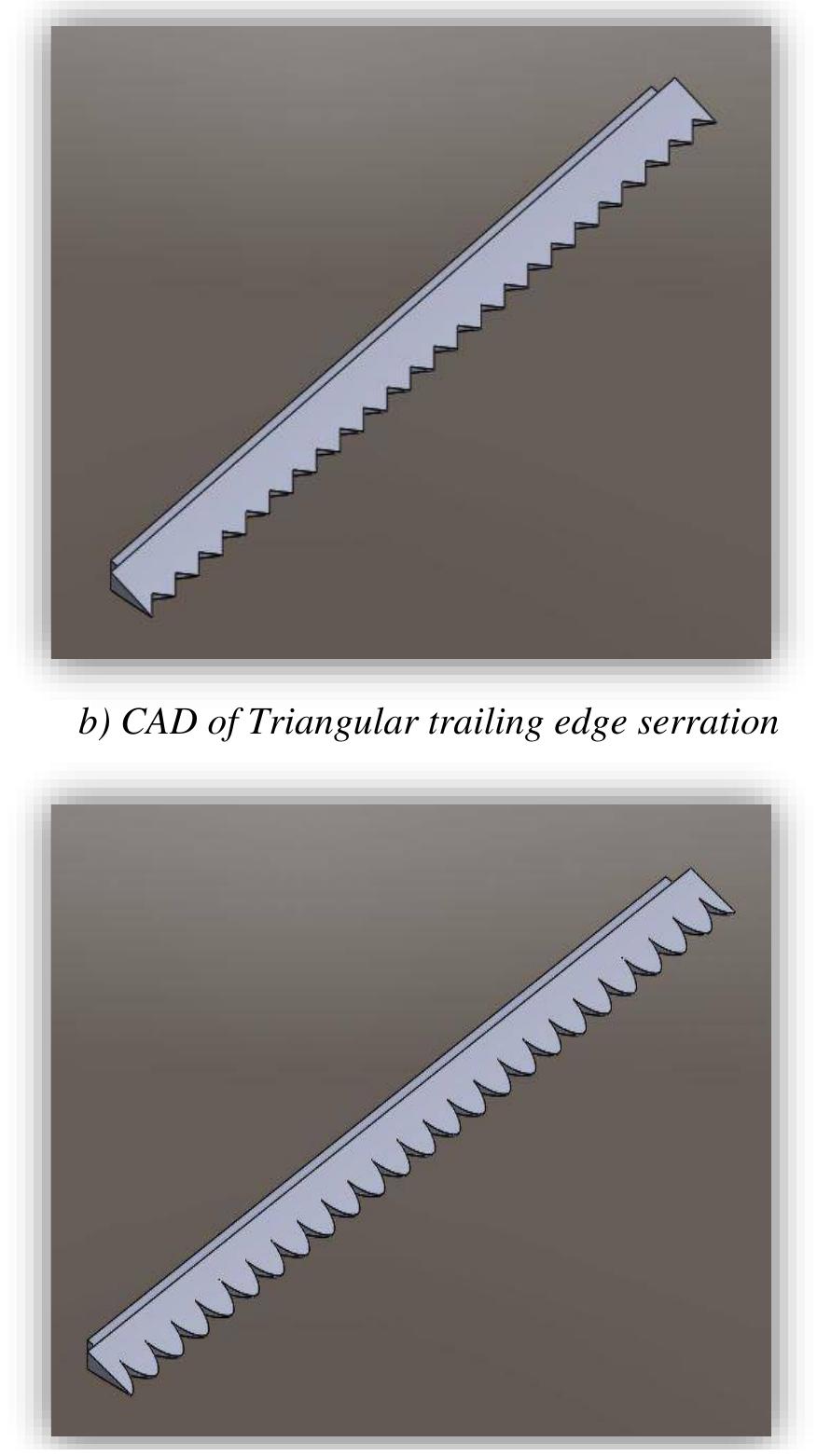 Figure 5 - Effect of trailing edge serration on the lift and