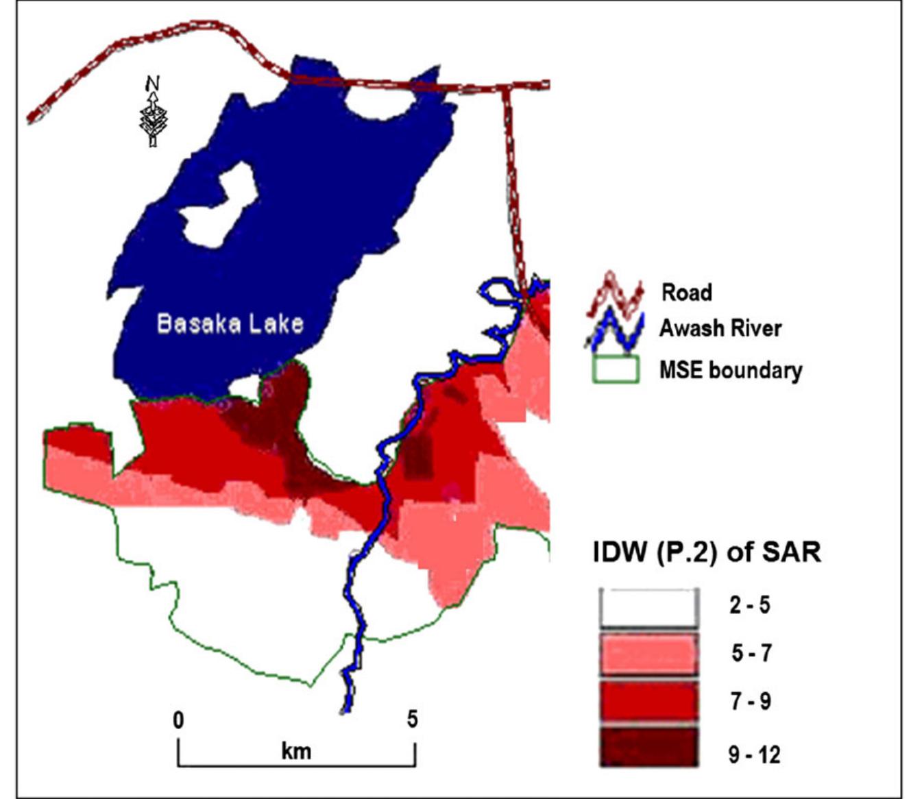 Spatial maps of soil salinity based on sar. [colour figure