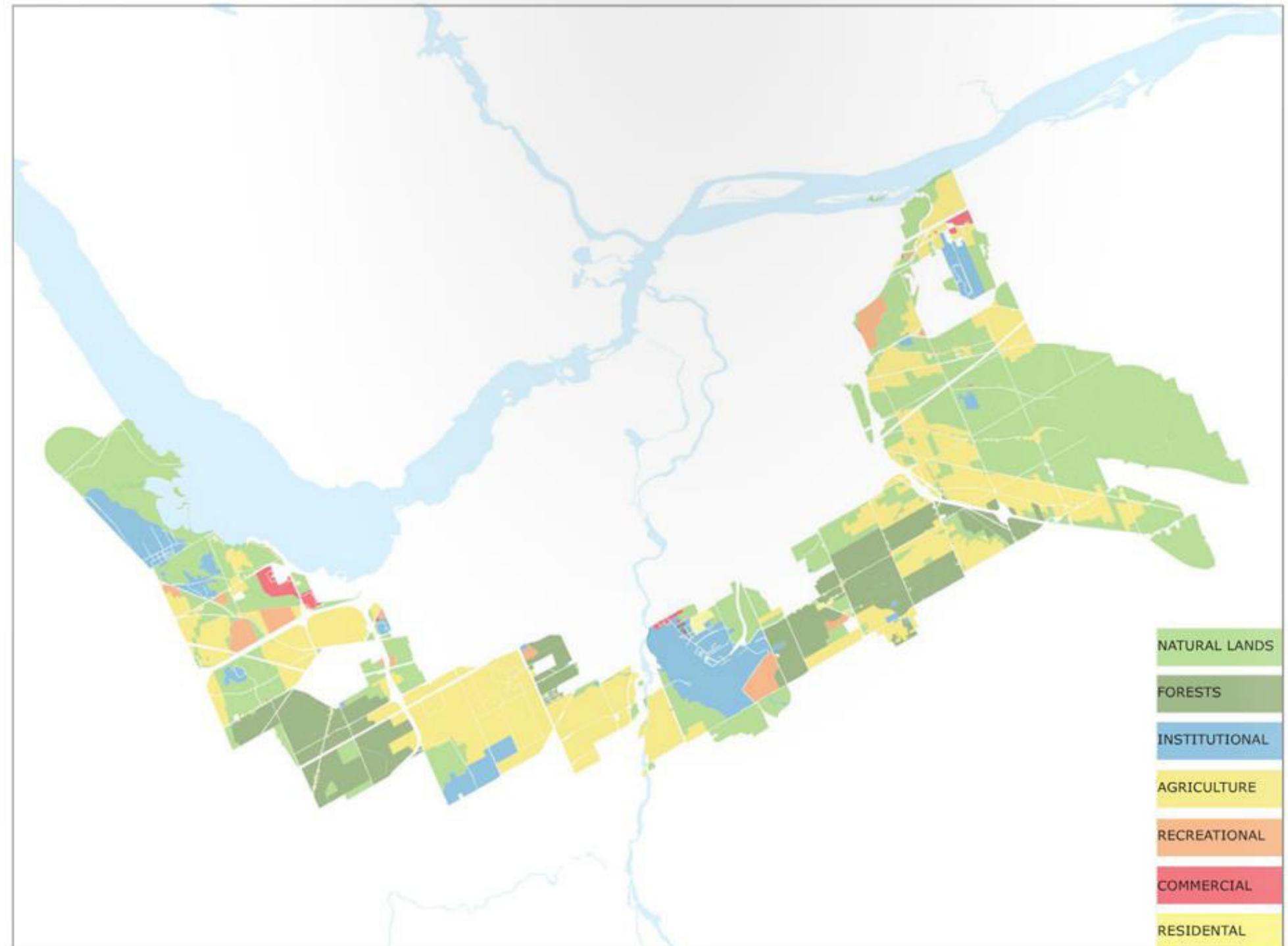 Map of ottawa ‘green belt’ which surrounds the city