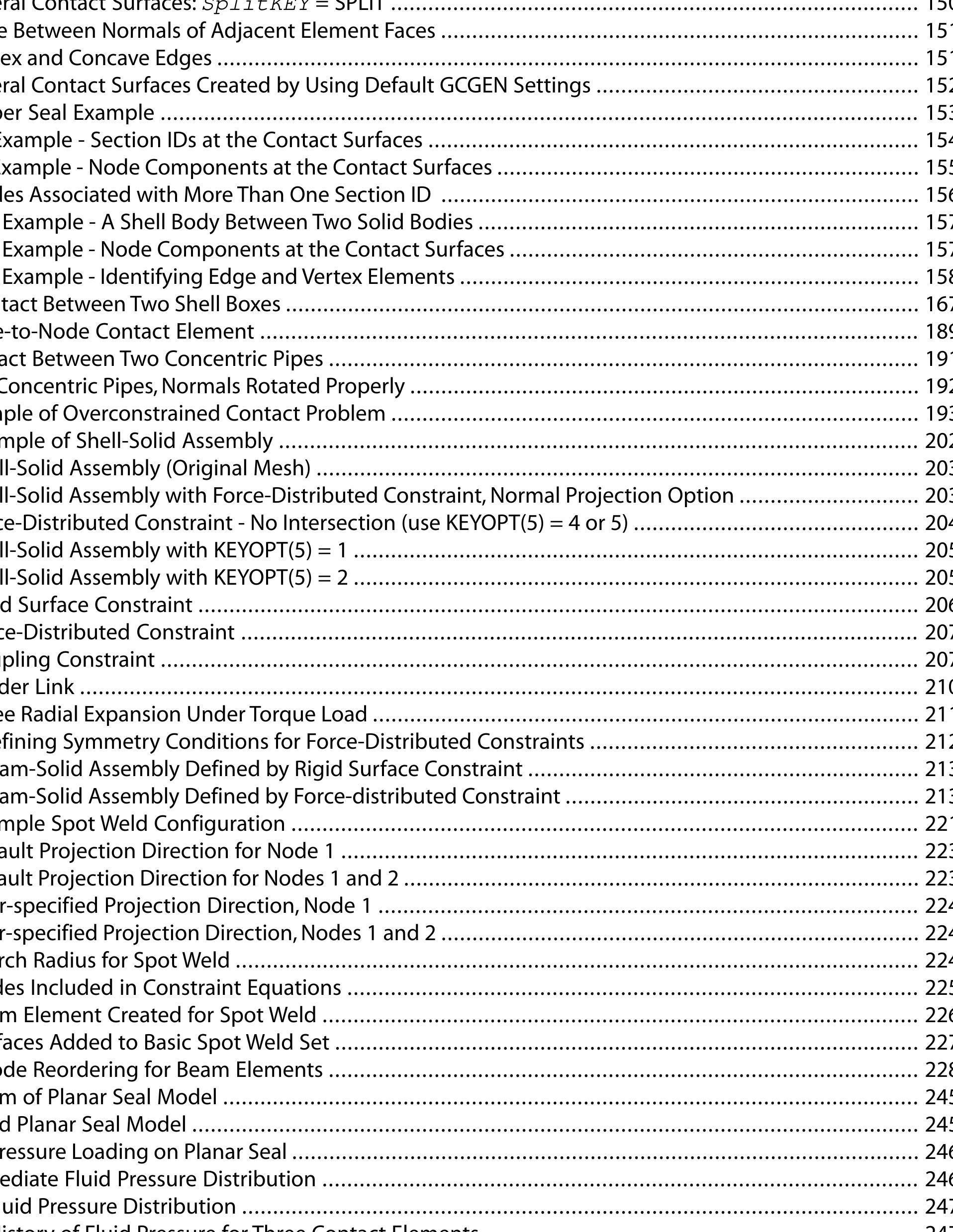 Table 7 - ANSYS Mechanical APDL Contact Technology Guide Table 7 - ANSYS Mechanical APDL Contact Technology Guide