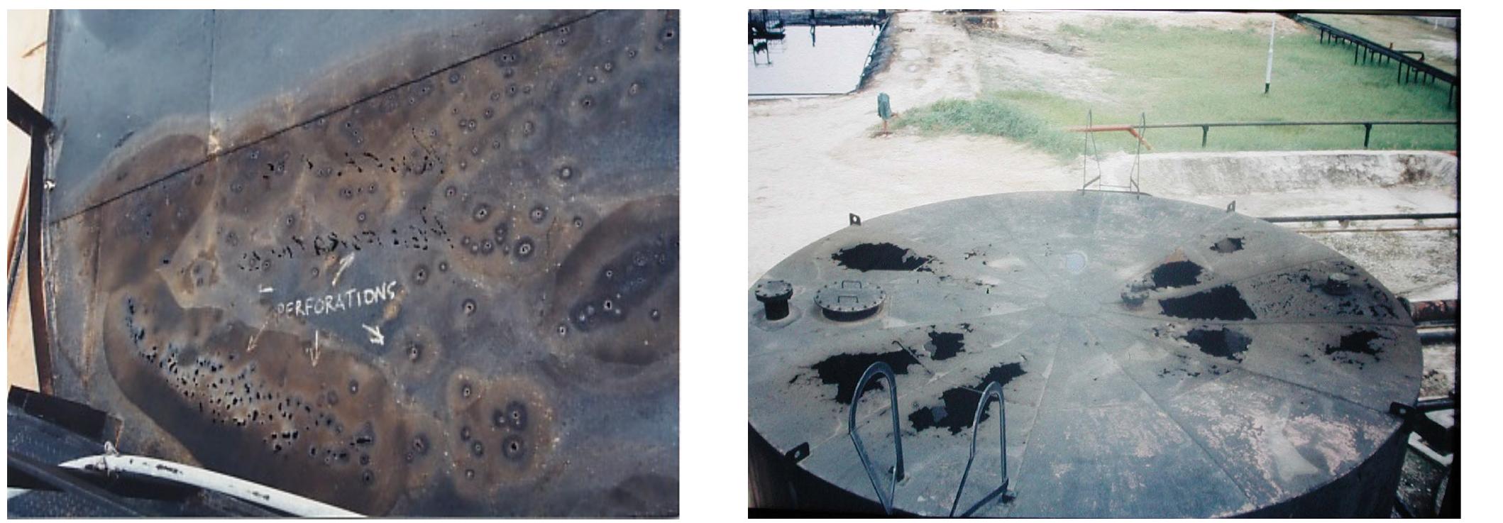 Atmospheric corrosion, internal/external crevice corrosion,