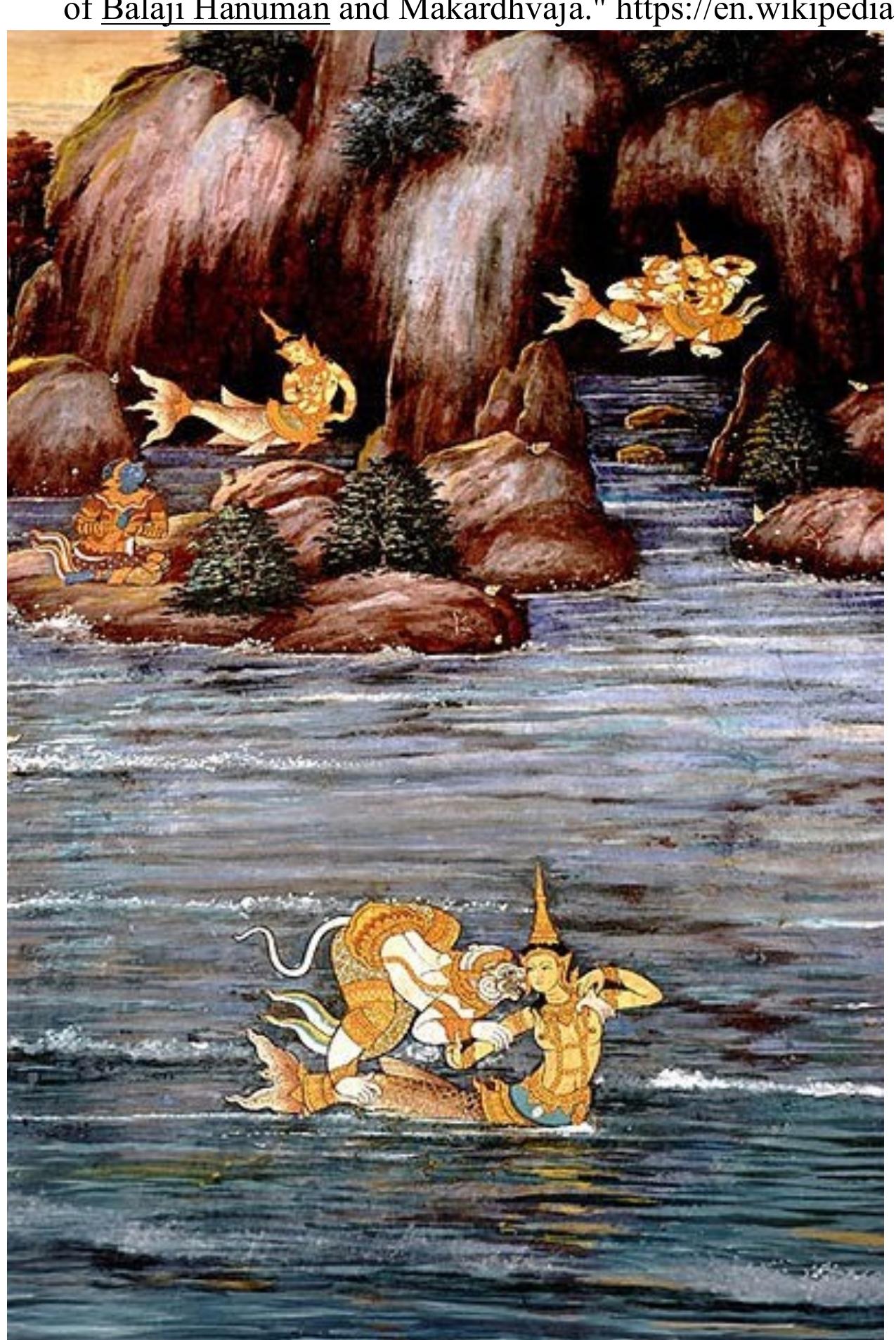 "story of lord hanuman and suvannamaccha, the golden mermaid