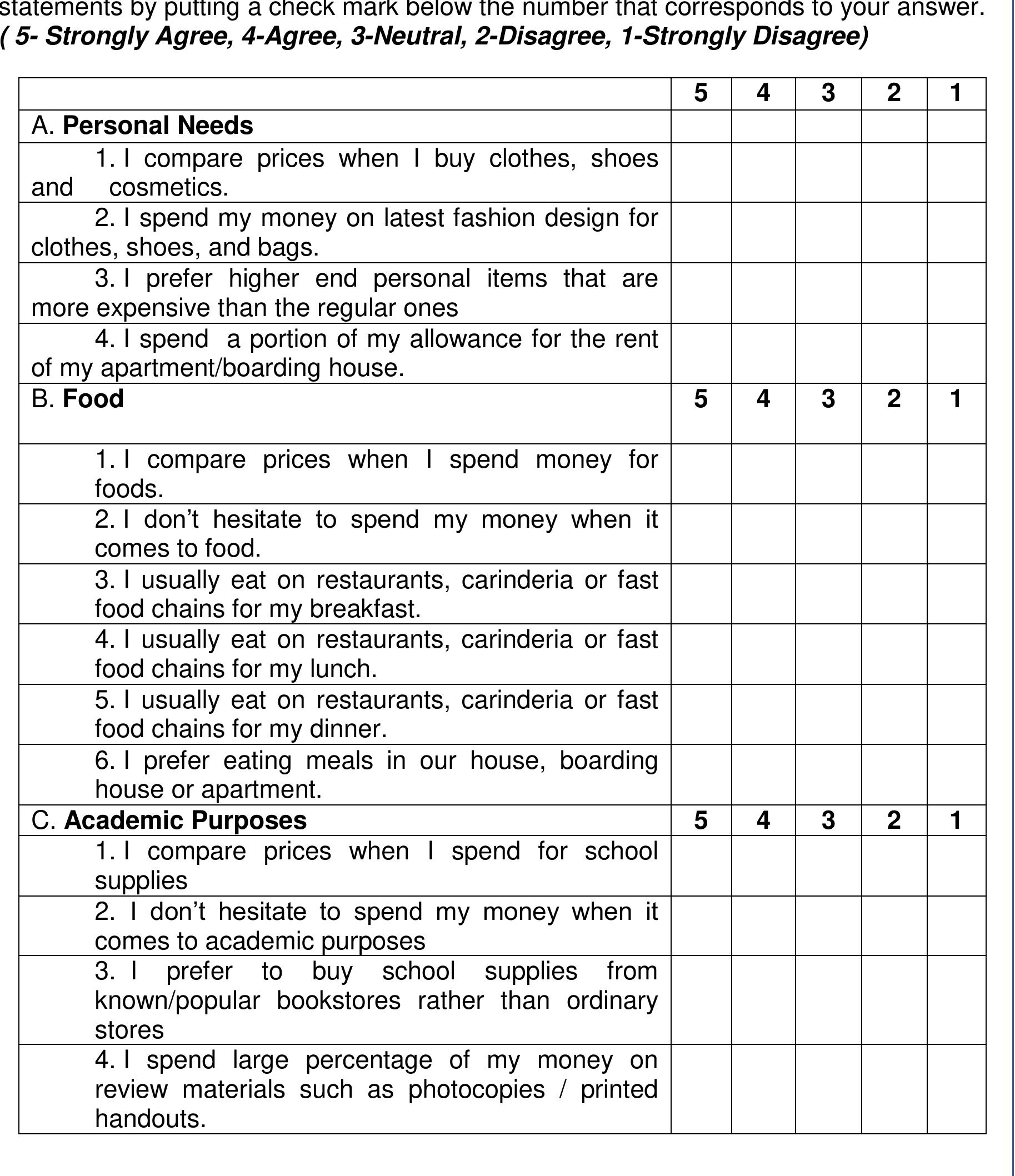 (PDF) Spending Behavior of Management Students