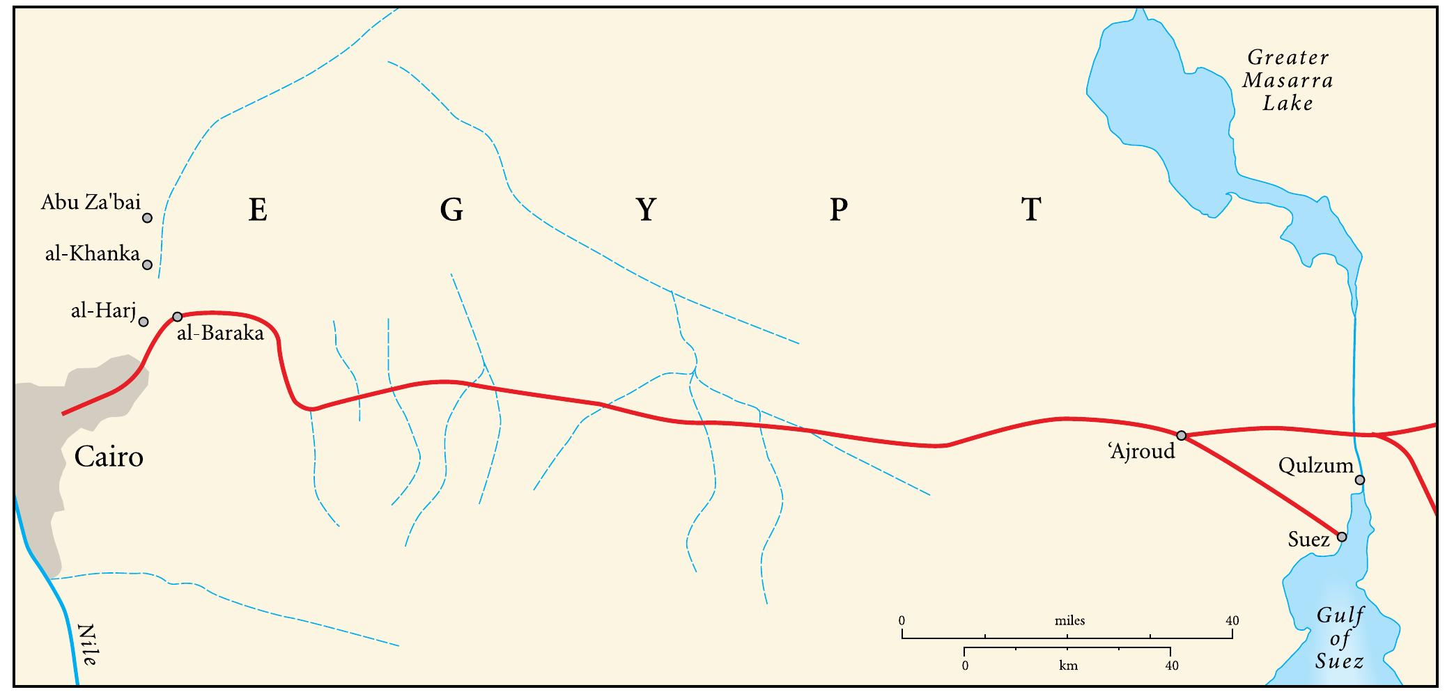 Plate 2 the map of the egyptian hajj route between ‘ajroud