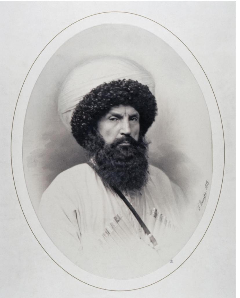 [figure 7. photograph of imam shamil, 1859. image from