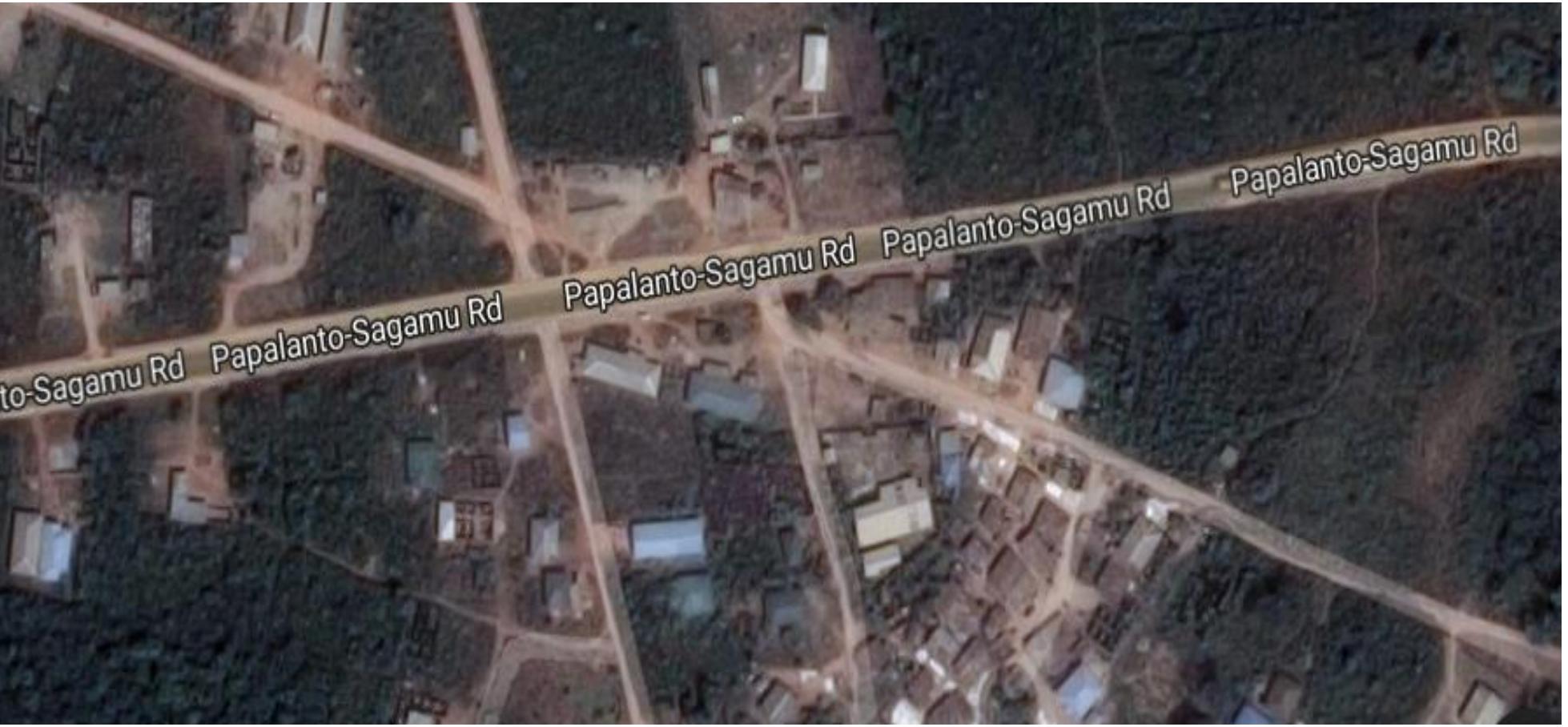 Map source gps of the location of the route alignment soil