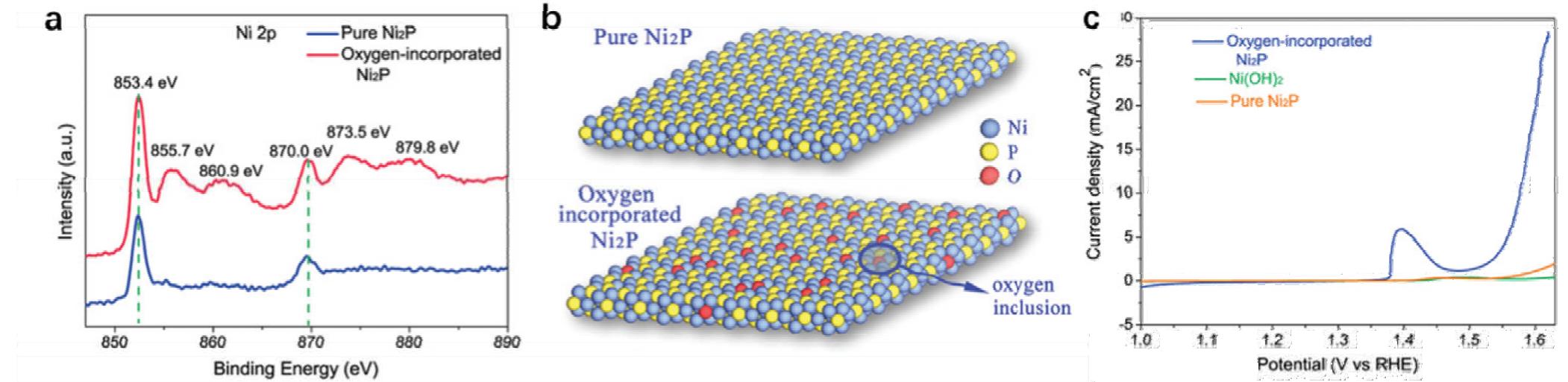 (a) high resolution xps spectra of ni 2p core level of the