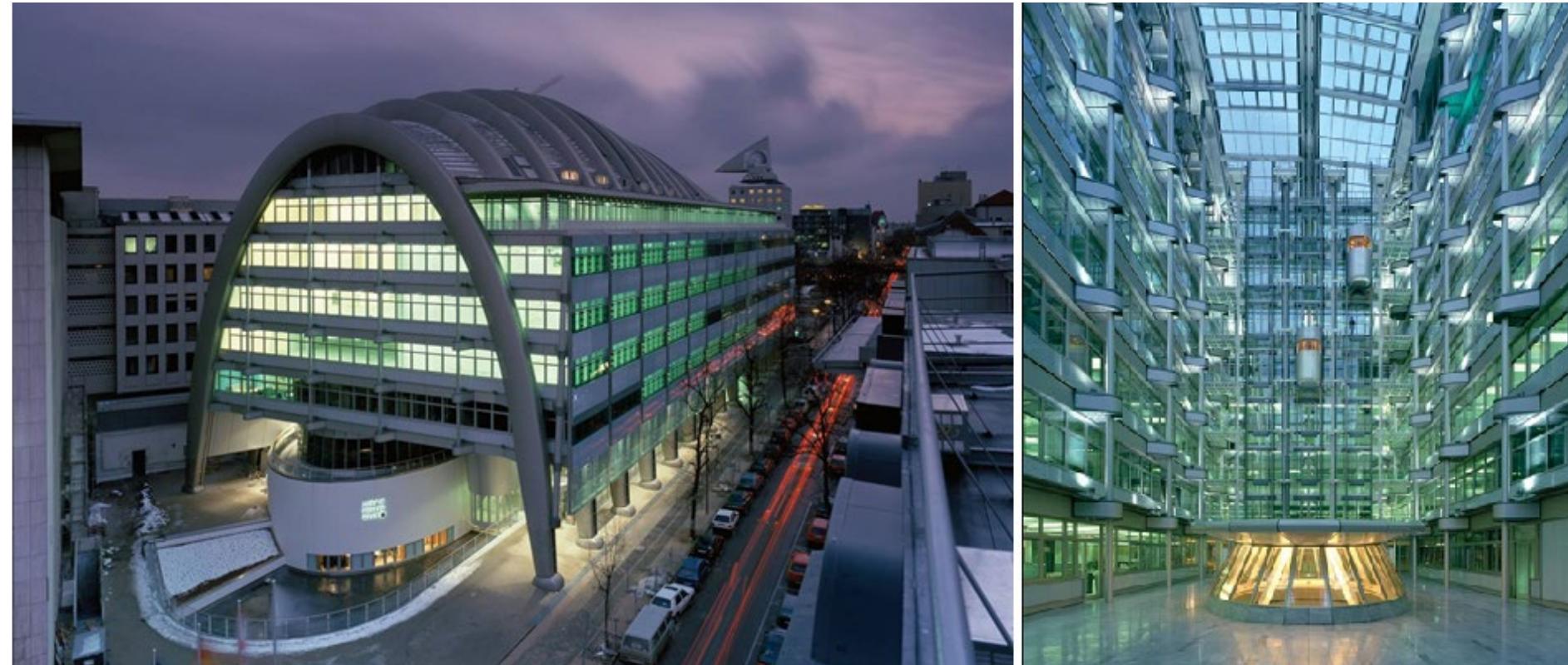 Ludwig erhard haus berlin, germany, grimshaw arches are all