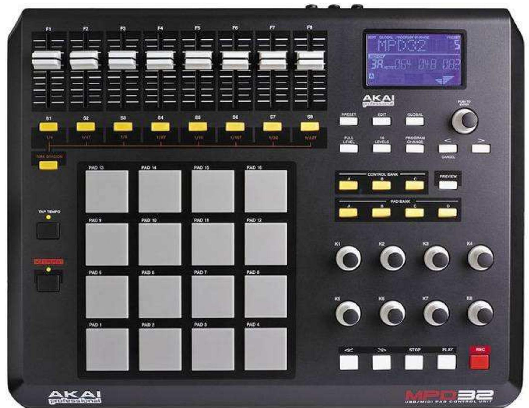 Monitor mix levels, while the pads can cue individual tracks