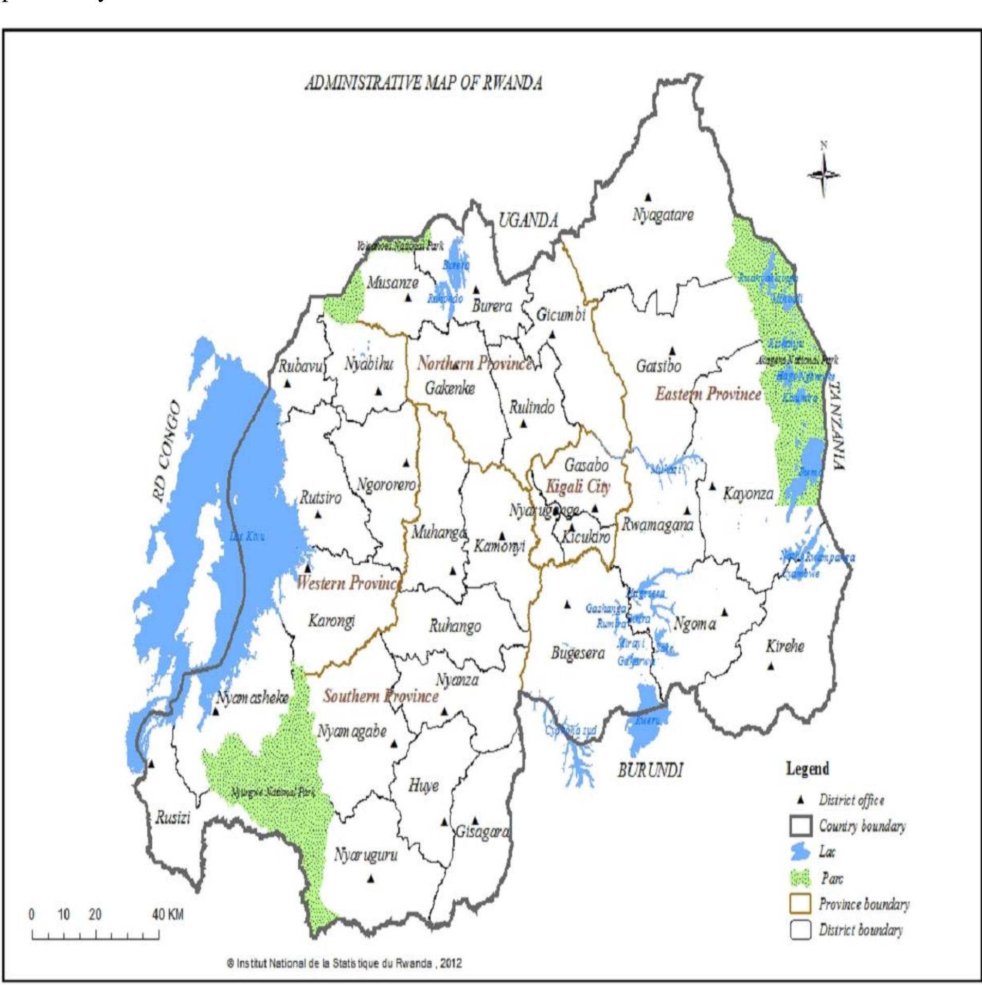 The political map of rwanda 2007 this map shows the