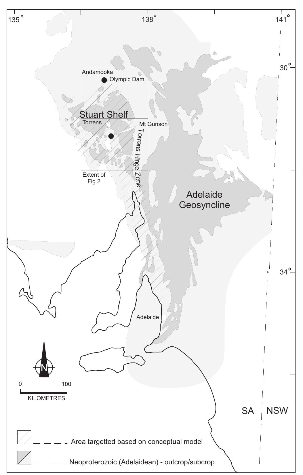 Map of eastern south australia showing the regions defined