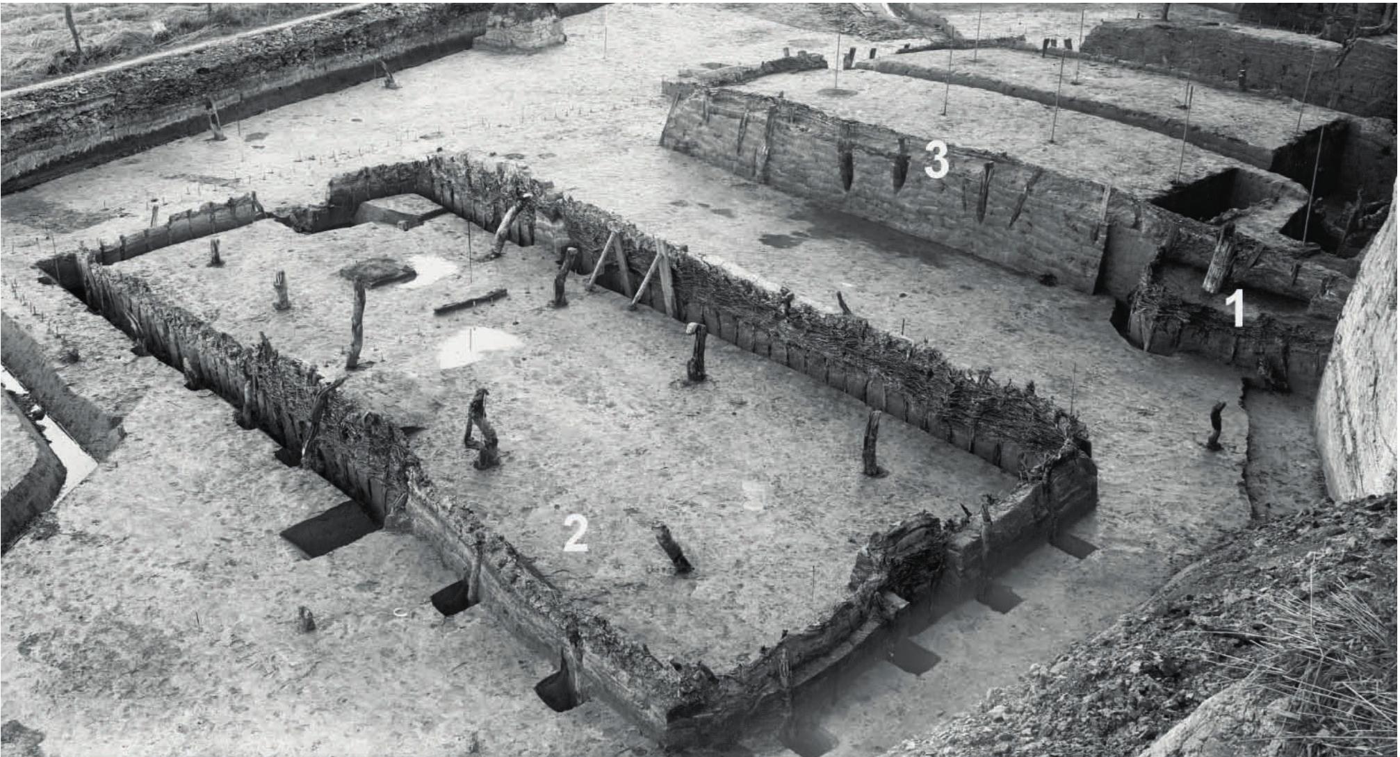 Three types of platforms from the first phases of habitation
