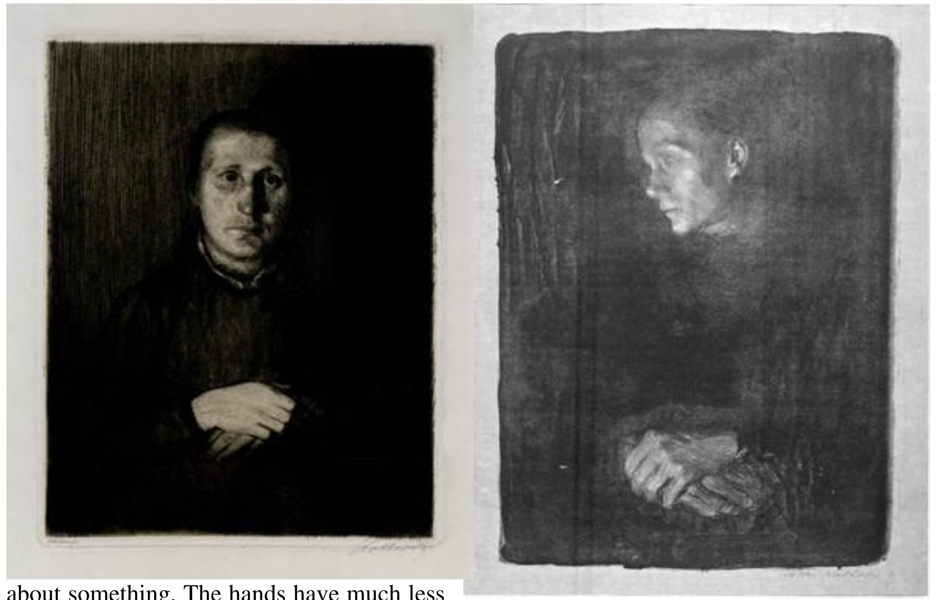 Definition than the face, they are flattened and reduced to