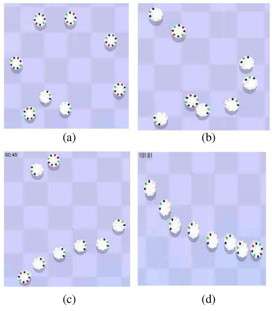 Figure 3 - Pattern Formation and Organisation in Robot