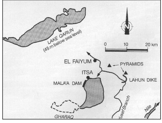 15:map of fayoum depression (schnitter, 1994) of a structure