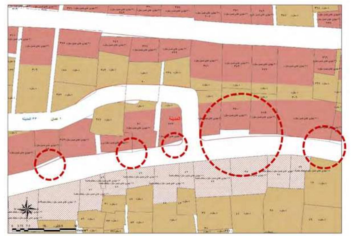 Land leftover land-use map. source: gam- gis for the author