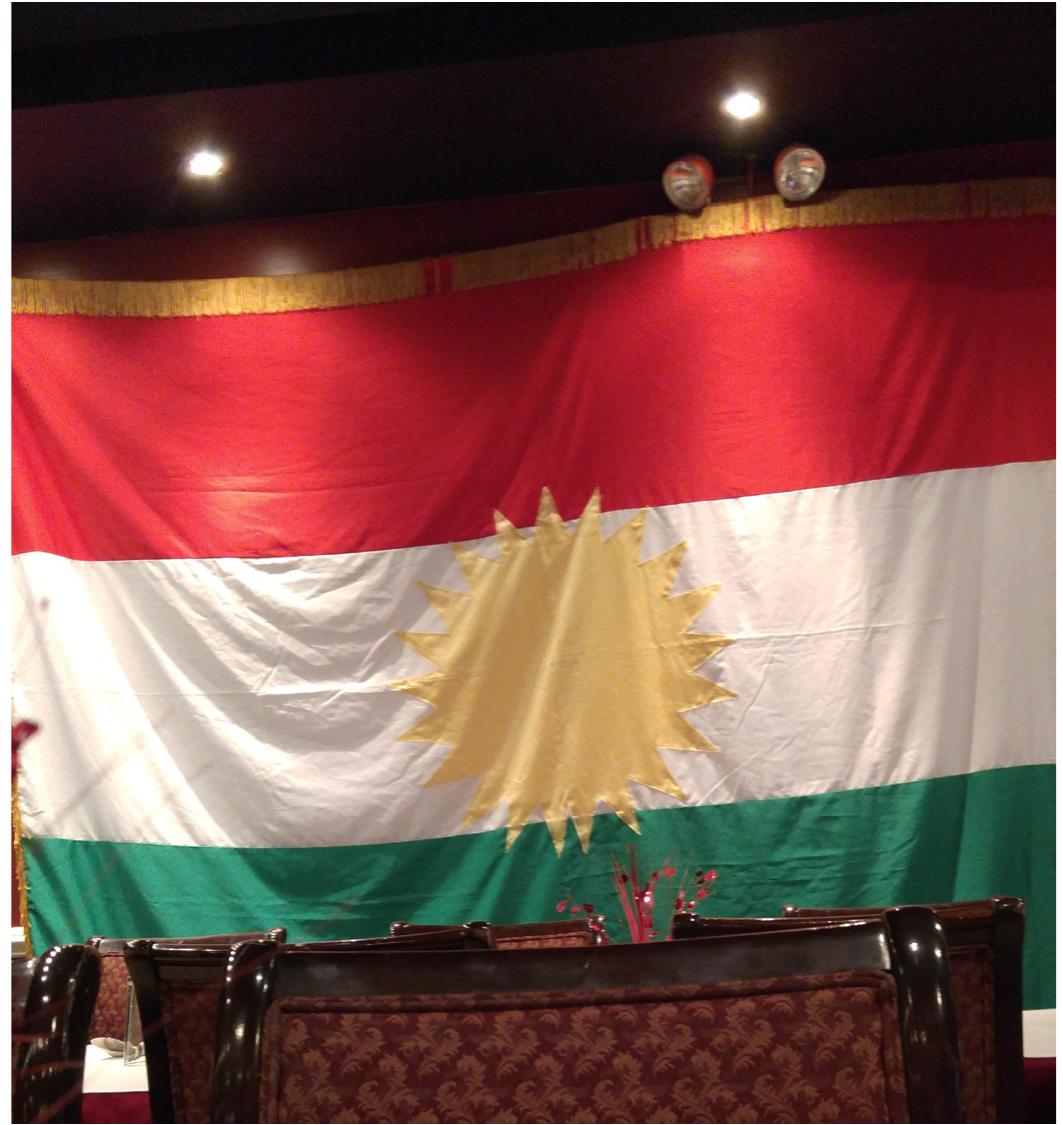 The flag of kurdistan is the official flag of the kurdistan