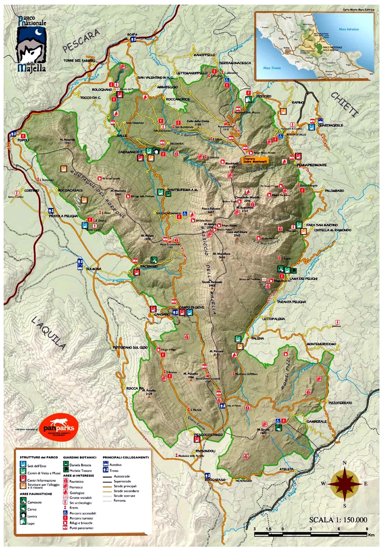 Appendix fig. 1. majella national park. map of the protected