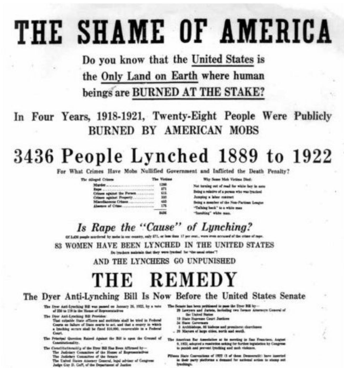 “naacp anti-lynching advertisement in the new york times: