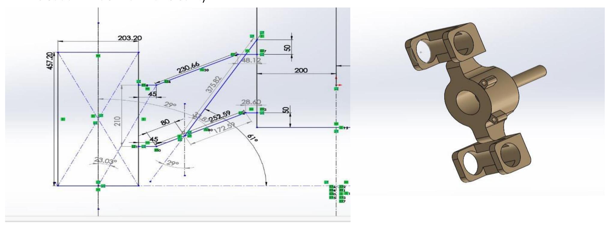 - dimensions/angles of arms and suspension