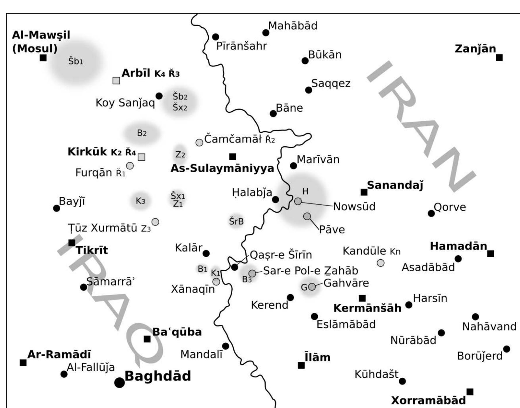 Map 1: overview of the traditional gorani-speaking area* the