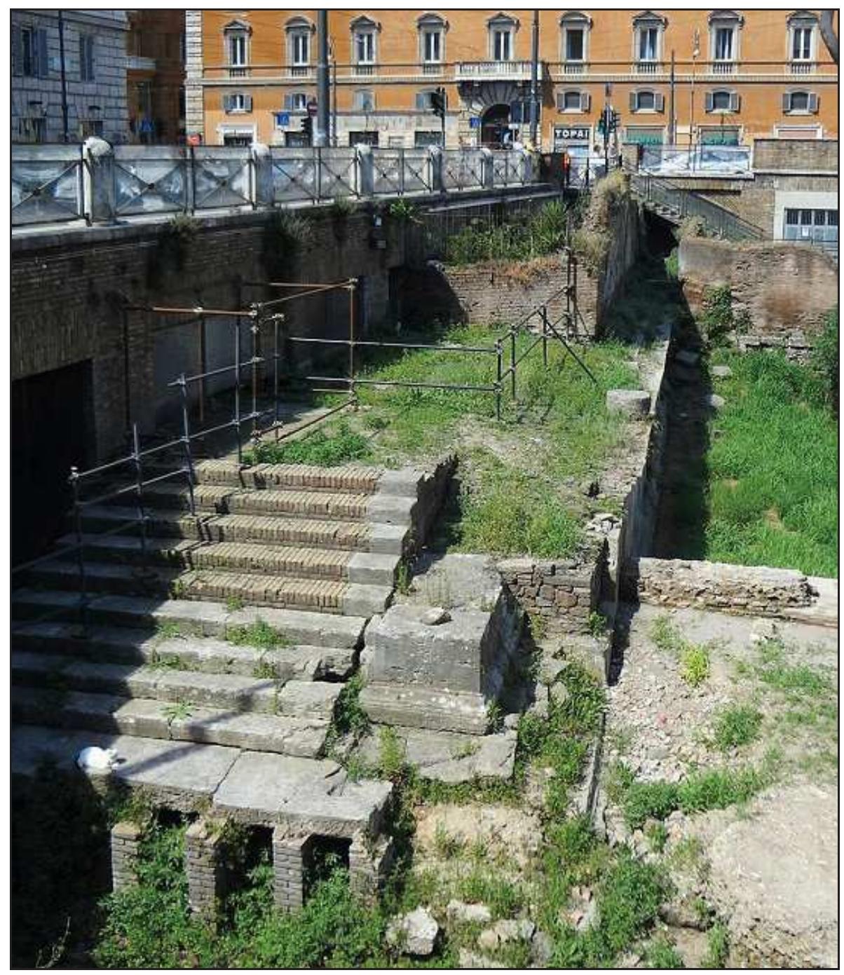 Temple d, the largest of the four temples, has only been