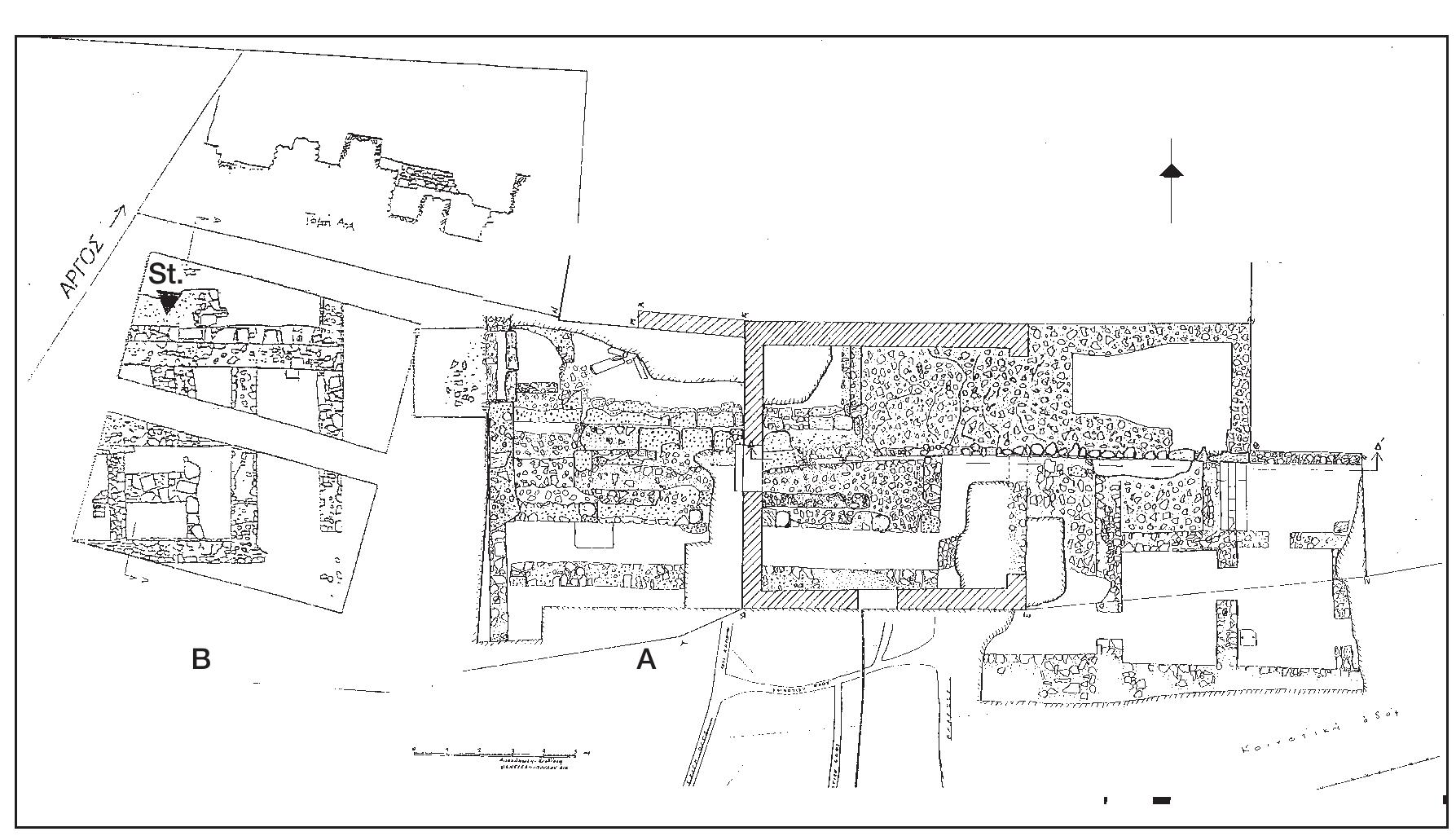 Fragments a-i from the statue of figs. 1-4. fig. 10: ground