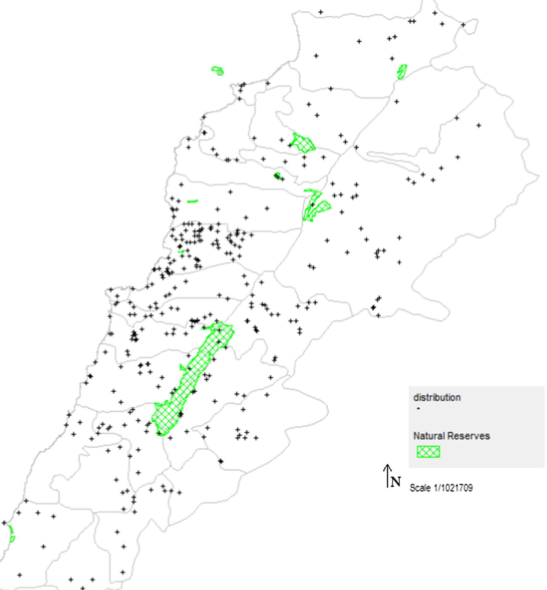 Of the fifteen protected areas have polygon layers can be