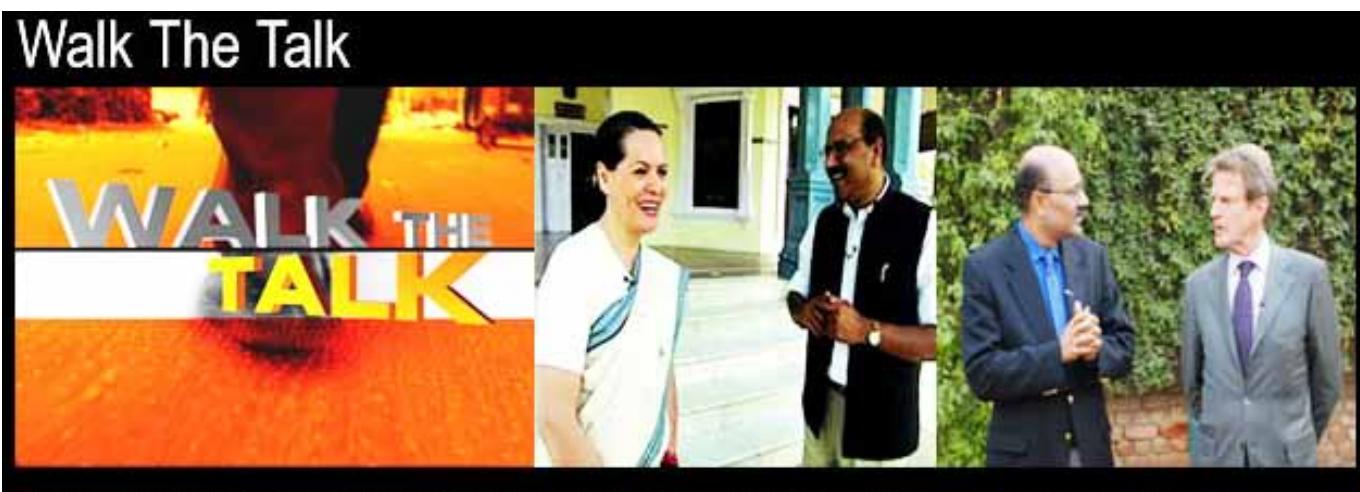 An unorthodox interview style where the anchor travels with