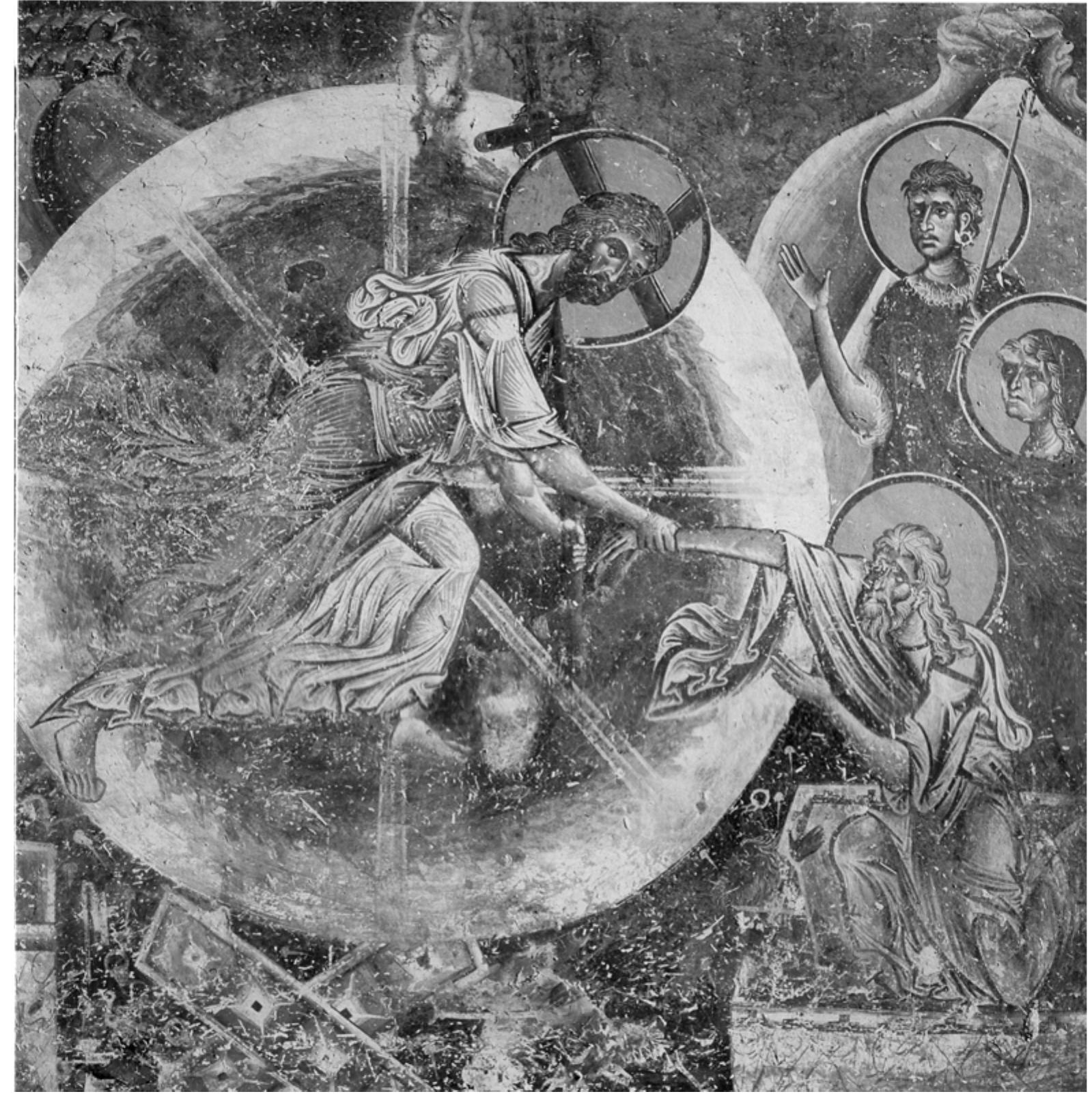 7. the anastsis (detail). church of st. george, kurbinovo