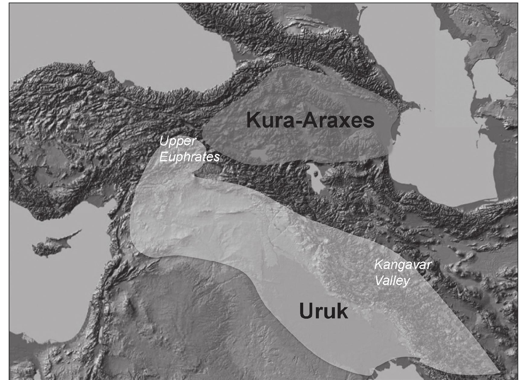 Map of the near east showing the regions involved in the