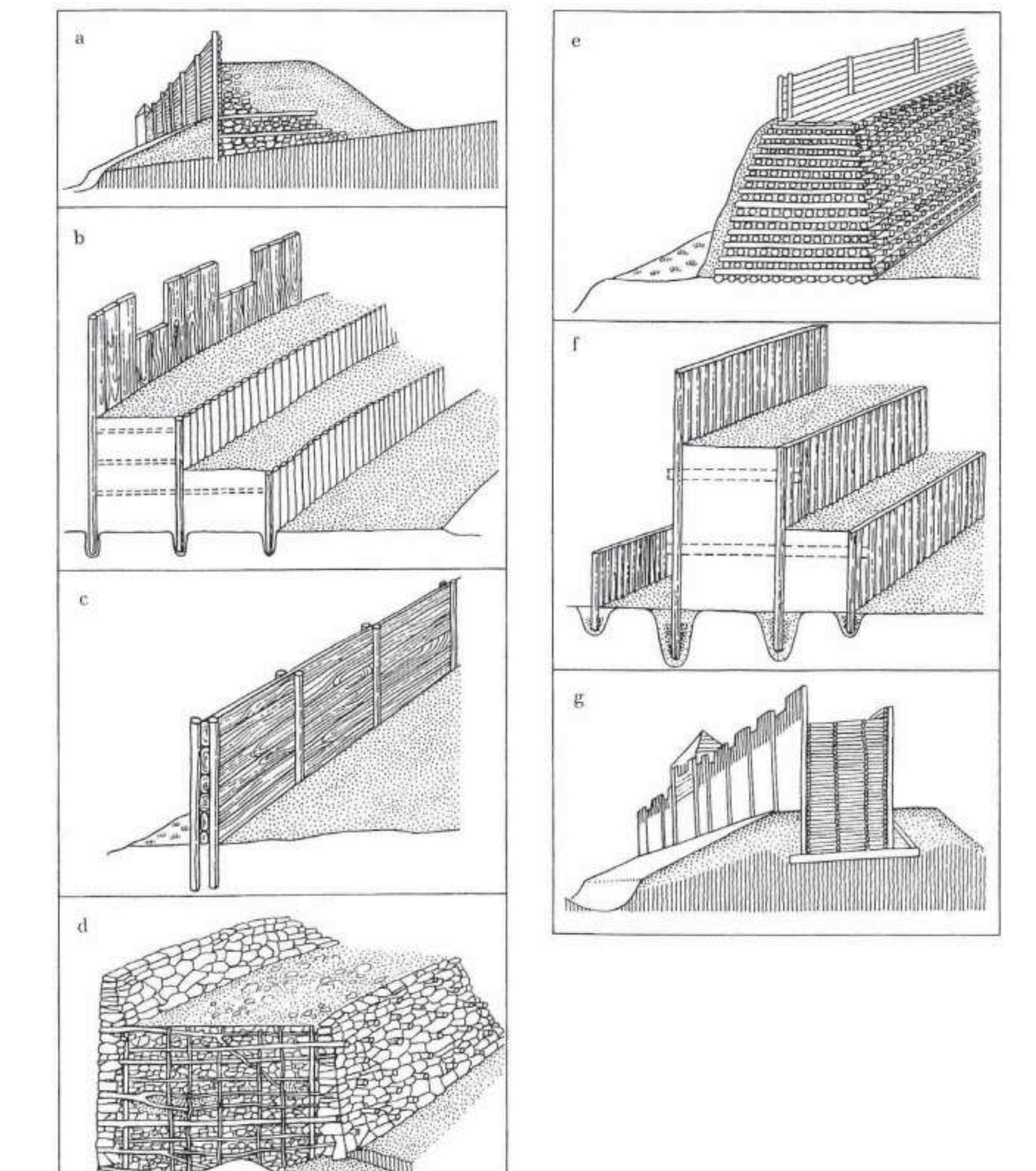 Graphic reconstruction of the bronze age fortification walls