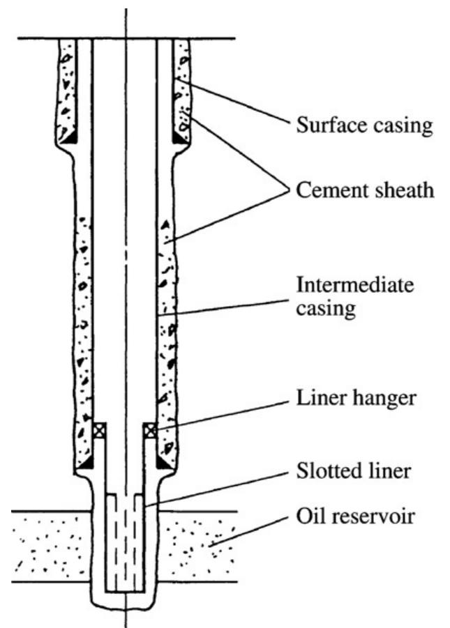 -8 hook-wall slotted liner completion.