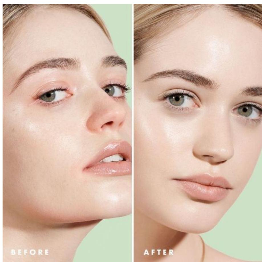 -8: comparison between before and after use of mineral