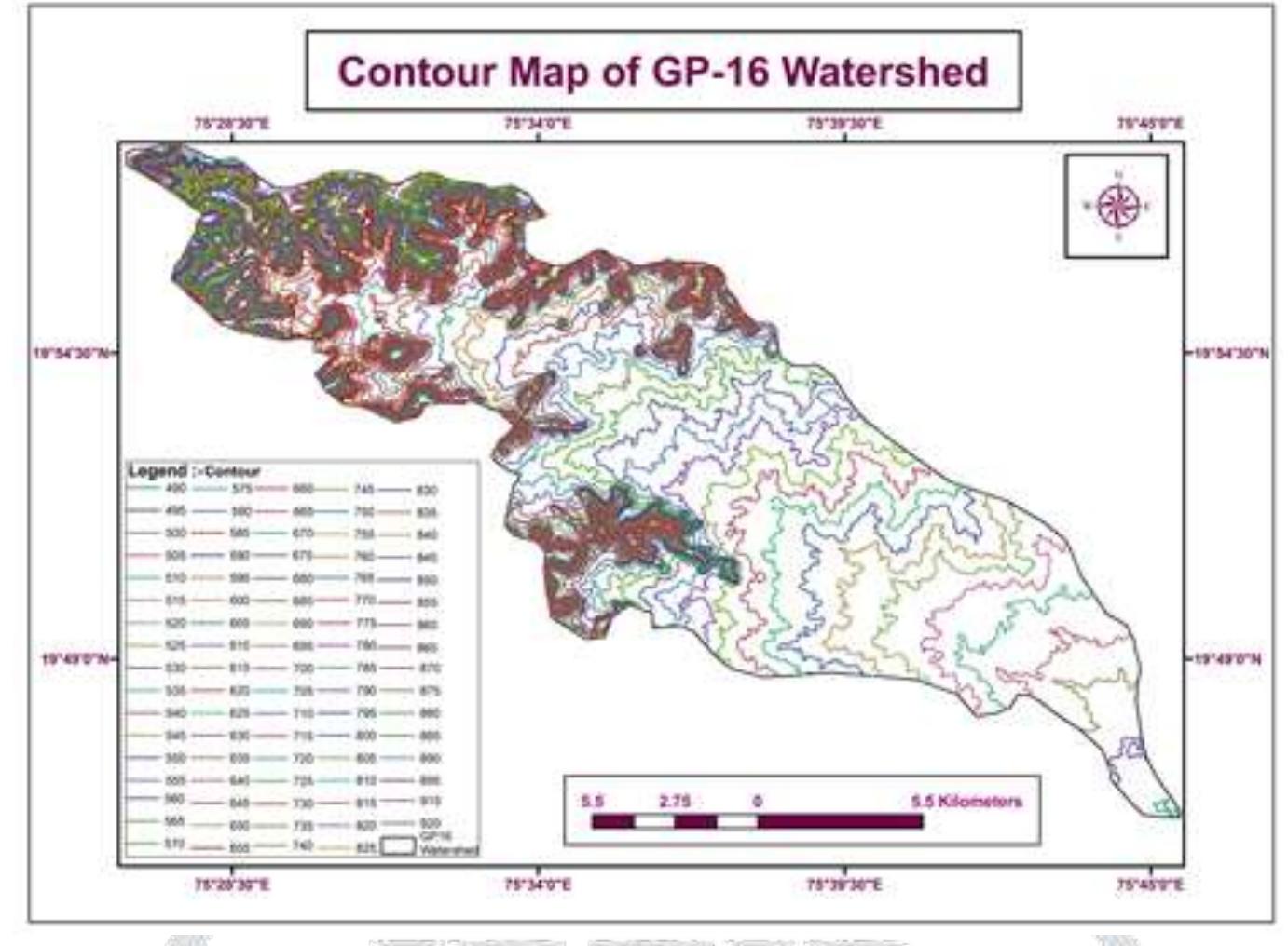 4) drainage map: drainage map was digitized as a line