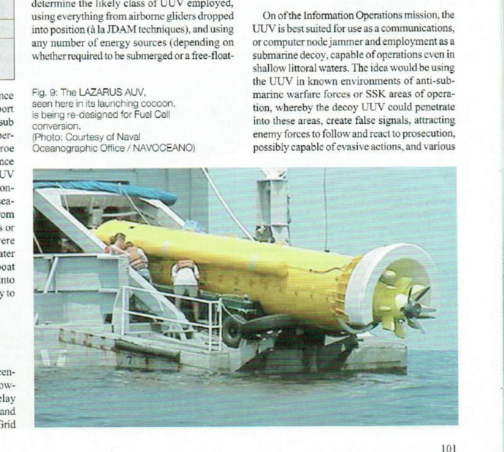 Figure 7 - US Navy Master Plan for UUV Development