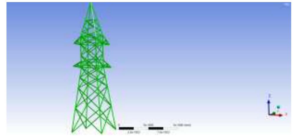 -3:-typical tower drawing fig-4:- model of transmission