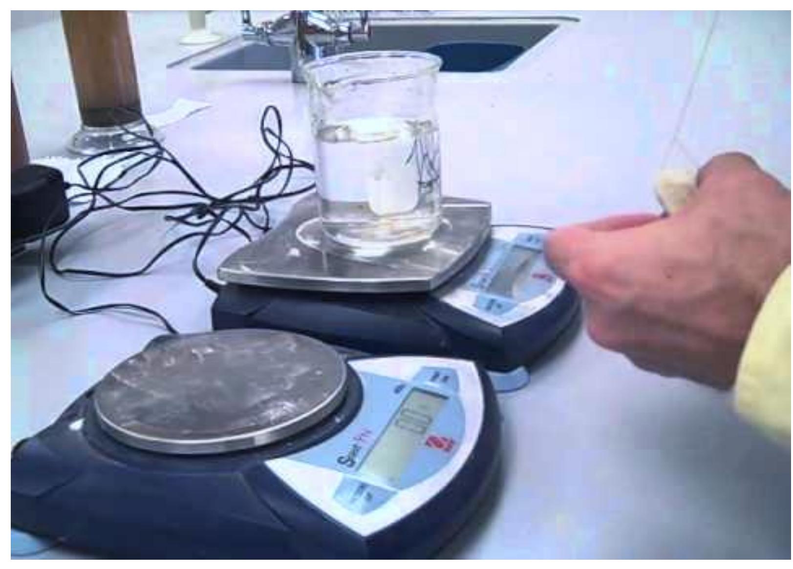 Photo 3.5: specific gravity test