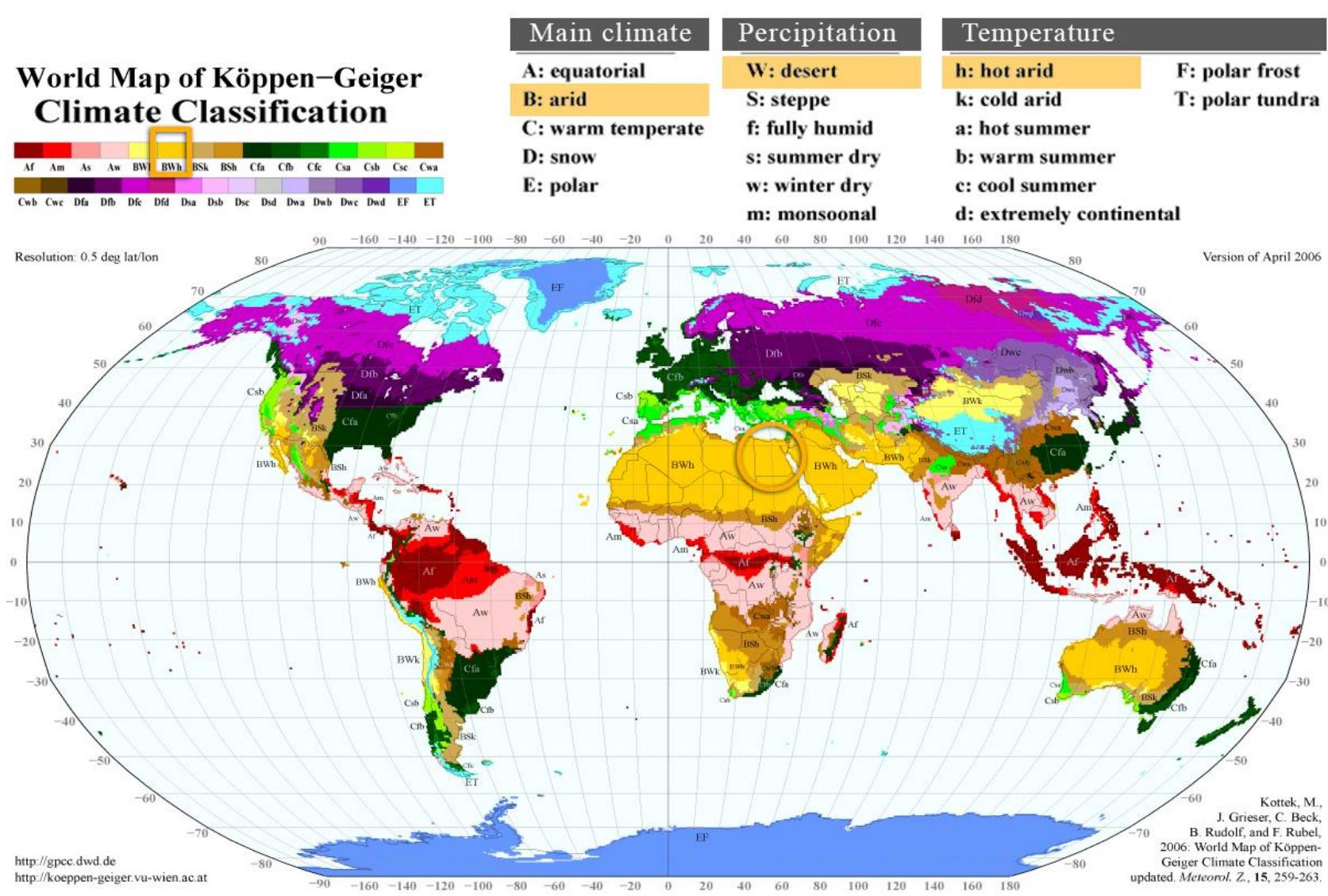 -1 updated world map of képpen-geiger climate classification