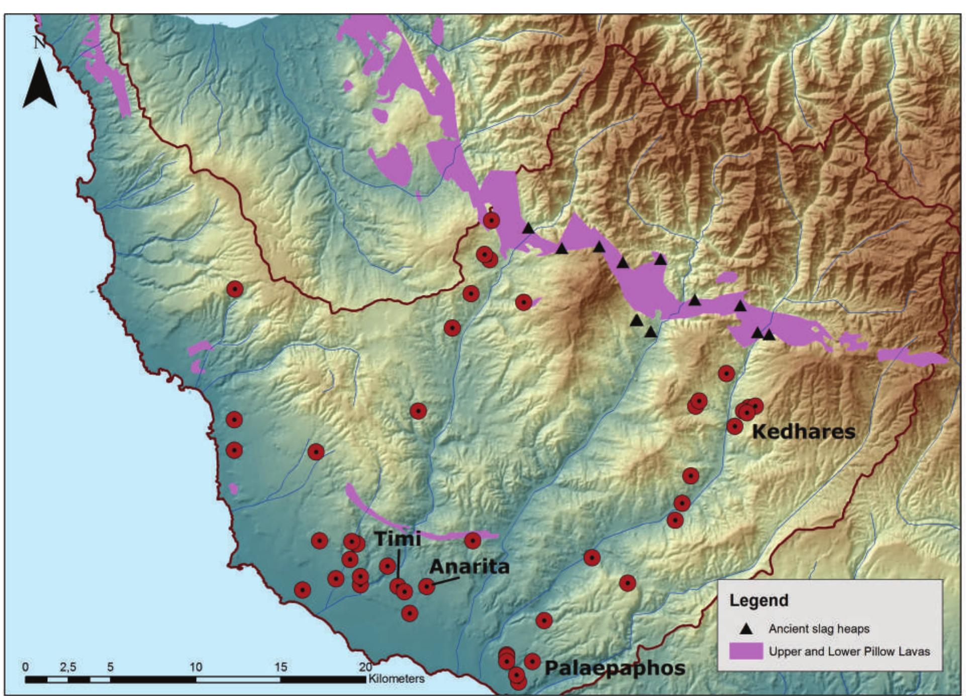 Map of the paphos hydrological zone, showing the
