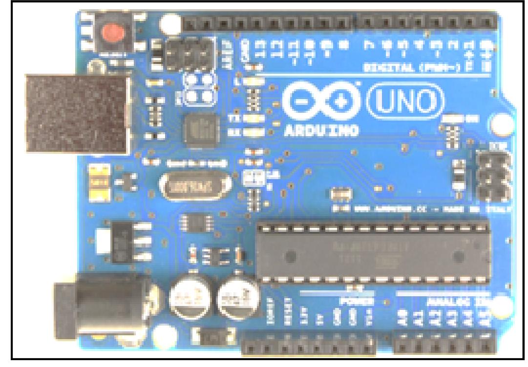 Arduino uno r3: the arduino uno r3 shown in (figure 3), [7]