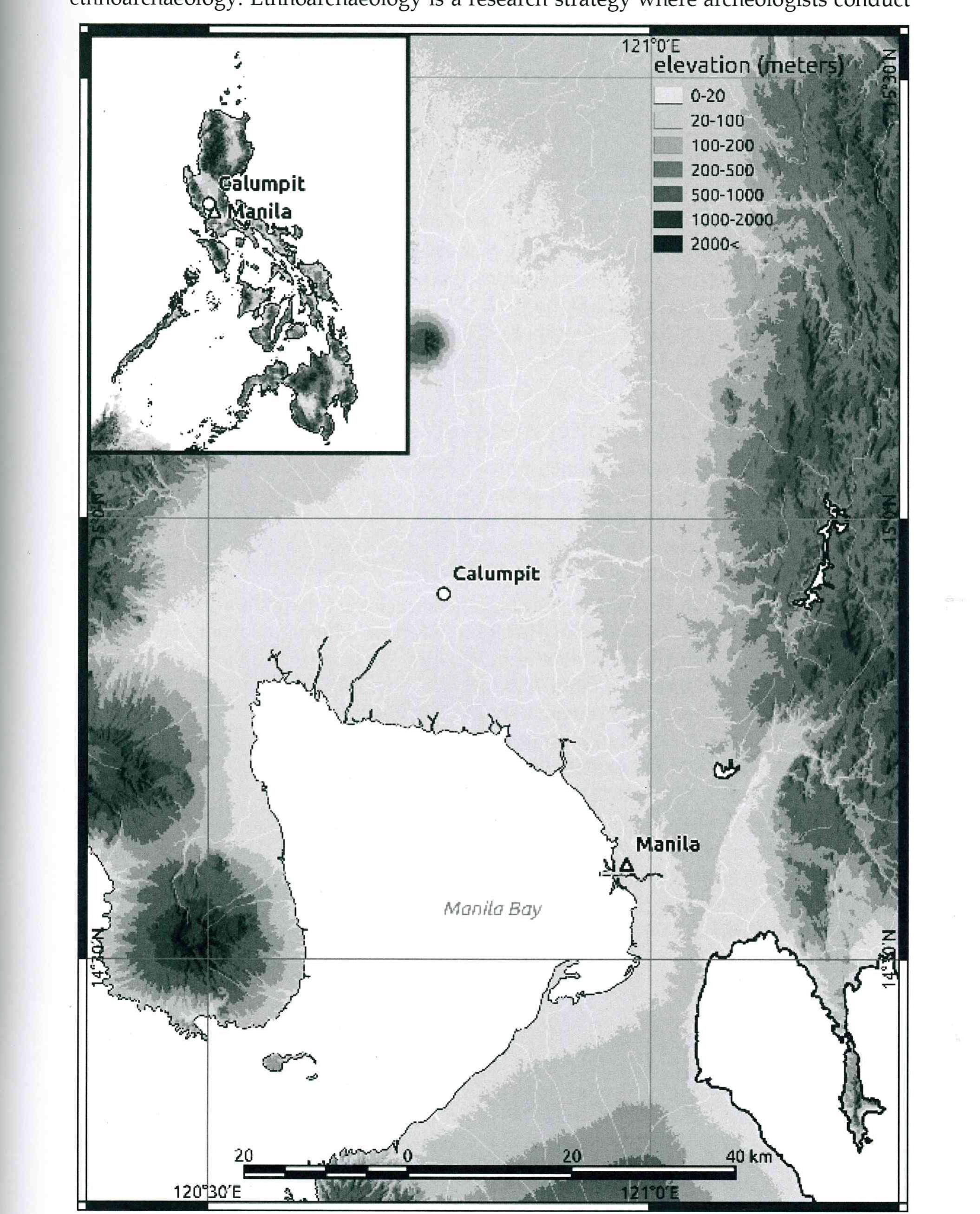 Map of the philippines showing the location of calumpit,