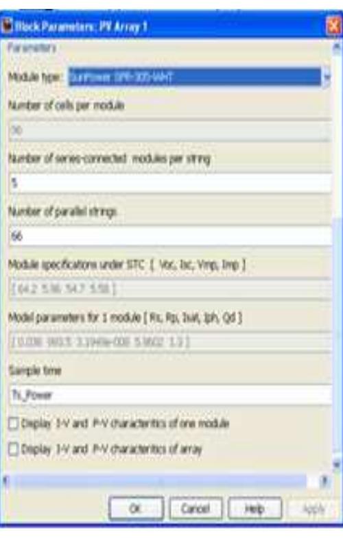 The block diagram of the pv simulation system used in this