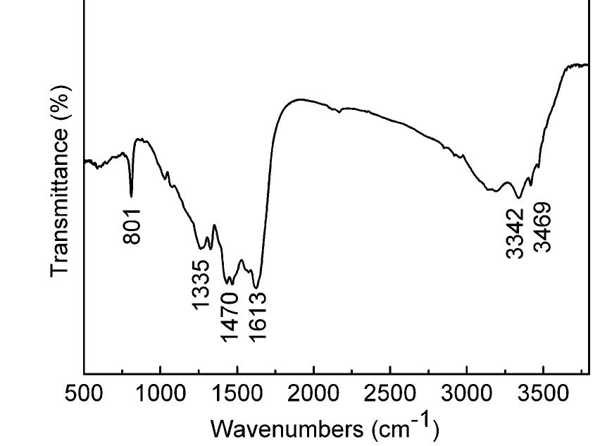 The ftir spectrum of g-c3n4